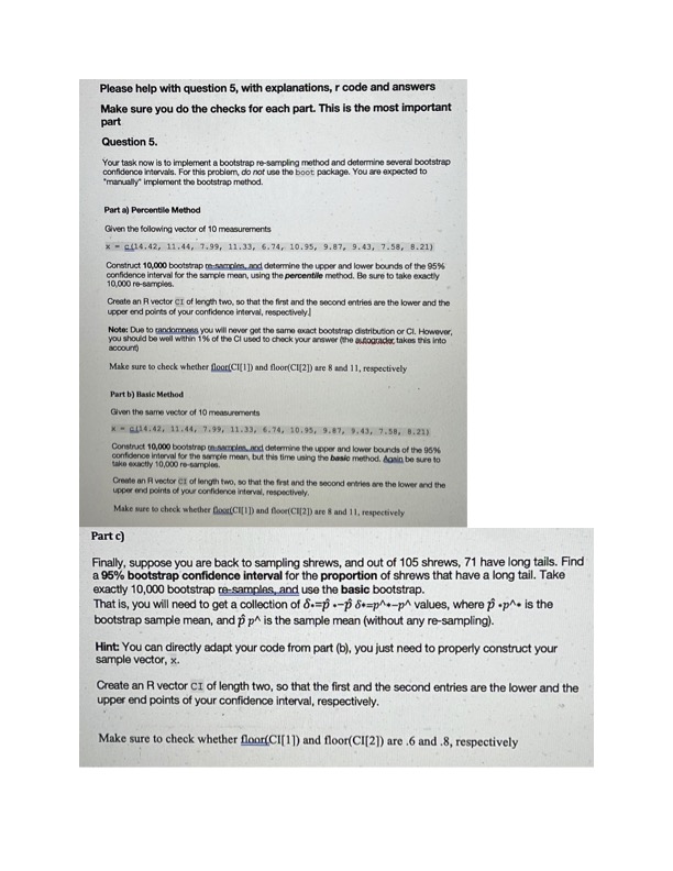 Solved Part c)Finally, suppose you are back to sampling | Chegg.com