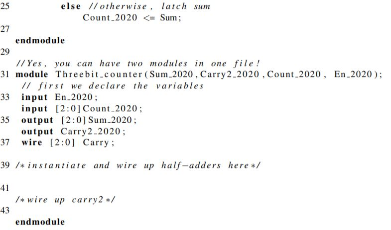 Solved Complete the up counter code using images below. | Chegg.com
