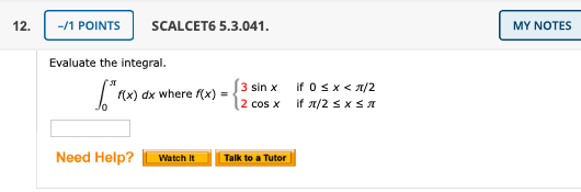 Solved 0/1 POINTS PREVIOUS ANSWERS SCALCET6 5.3.013.MI. Use | Chegg.com