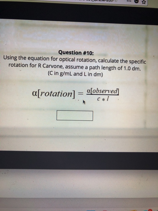 Question #10: Using the equation for optical | Chegg.com