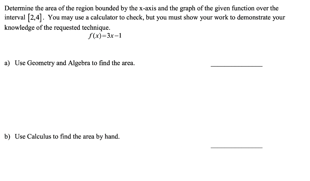 Solved Determine the area of the region bounded by the | Chegg.com