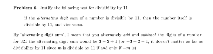 Solved Justify the following test for divisibility by 11: if | Chegg.com Solved Justify the following test for divisibility by 11: if | Chegg.com