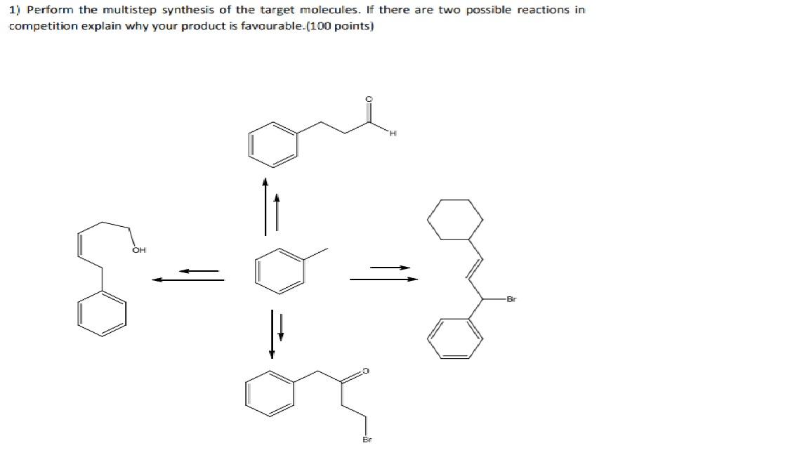 Solved Perform the multistep synthesis of the target | Chegg.com