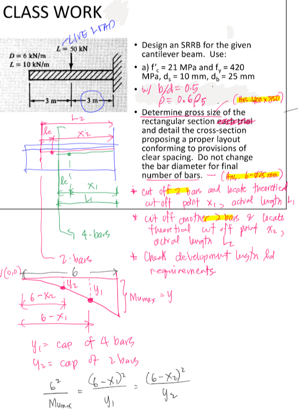 Solved CLASS WORK - Design an SRRB for the given cantilever | Chegg.com