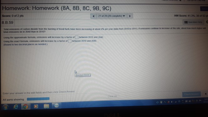 Solved Homework: Homework (8A, 8B, 8C, 9B, 9C) Score: 0 of 2 | Chegg.com