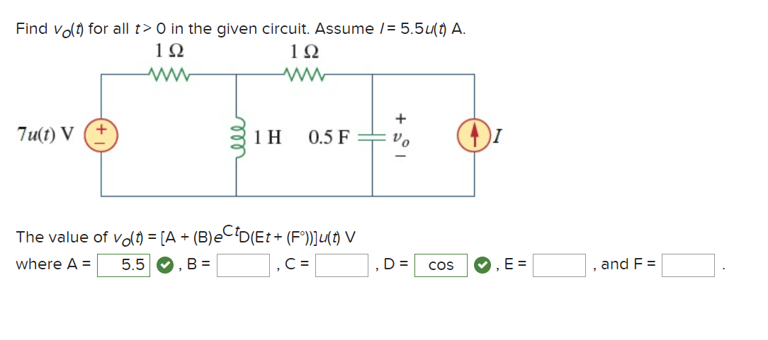 Solved Find v0(t) for all t>0 in the given circuit. Assume | Chegg.com