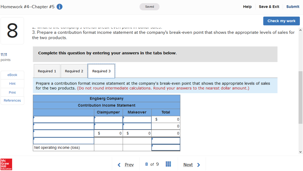 Solved Homework #4-Chapter #5 0 Help Save & Exlt Submit | Chegg.com