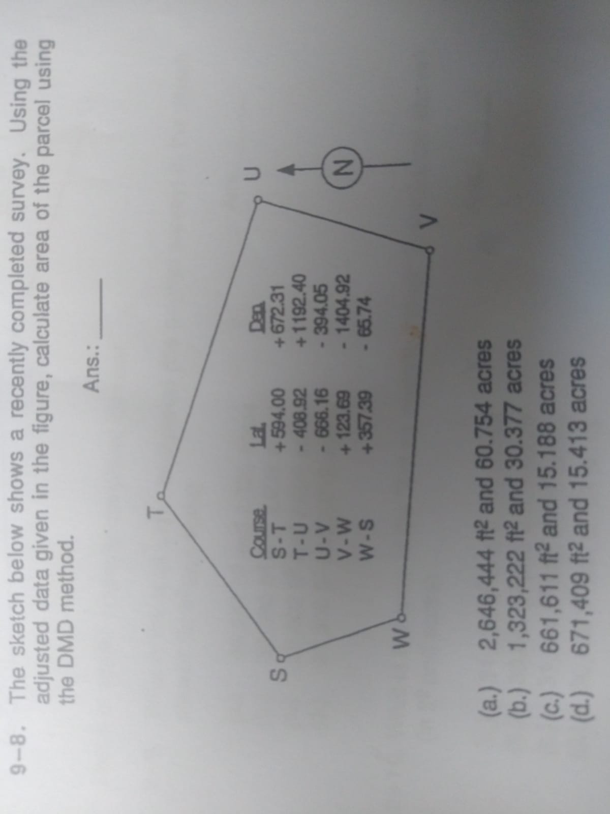 Solved 9-8. The sketch below shows a recently completed | Chegg.com