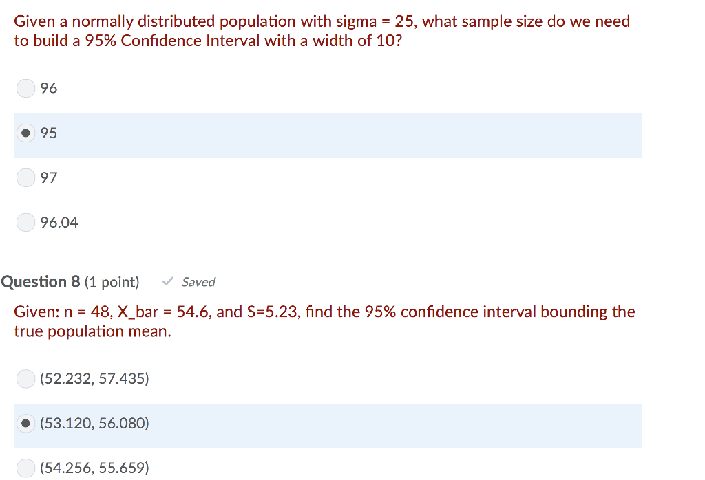 Solved Given a normally distributed population with sigma | Chegg.com