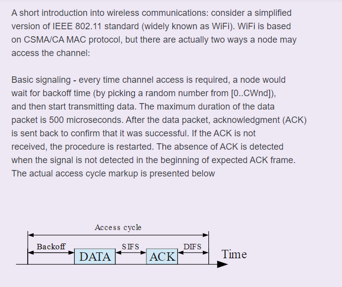 A short introduction into wireless communications: | Chegg.com