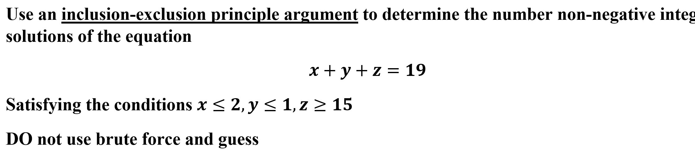 Solved Use an inclusion-exclusion principle argument to | Chegg.com