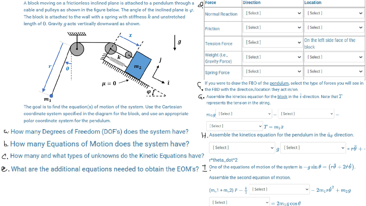 A block moving on a frictionless inclined plane is | Chegg.com
