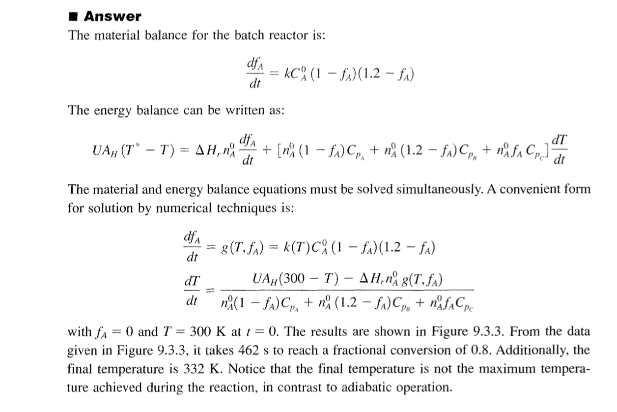 3. Plot the fractional conversion and temperature as | Chegg.com