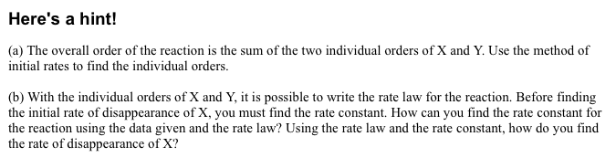 Solved Be sure to answer all parts. Consider the reaction X | Chegg.com