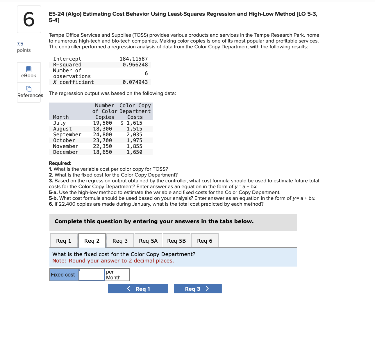 Solved \r\n\r\n\r\nE5-24 (Algo) Estimating Cost Behavior | Chegg.com