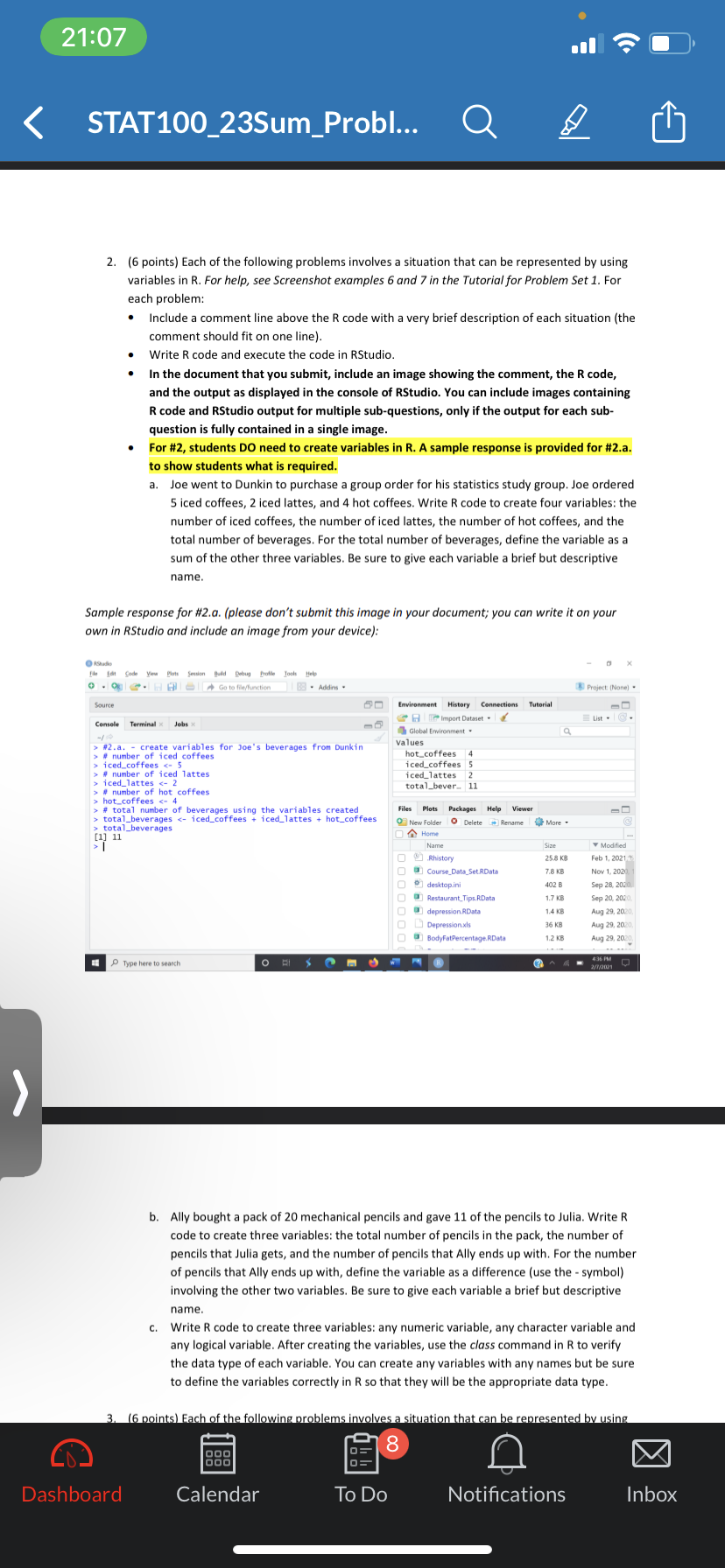 Solved 2. ( 6 points) Each of the following problems | Chegg.com