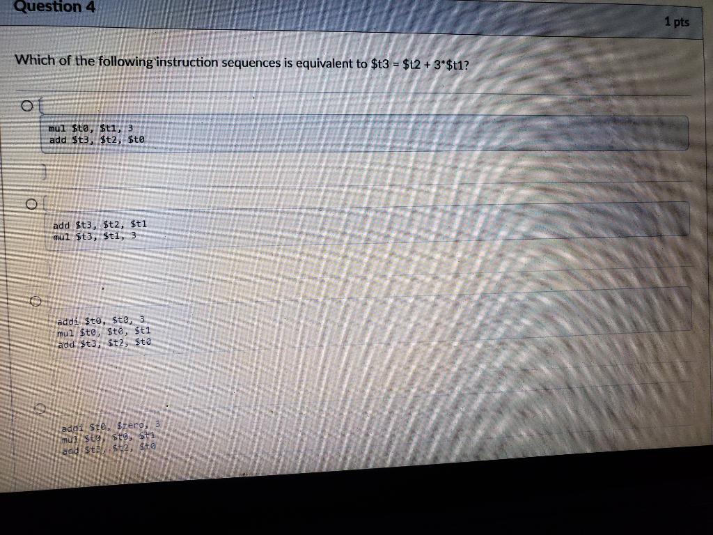 Solved Given the following register file contents, which | Chegg.com