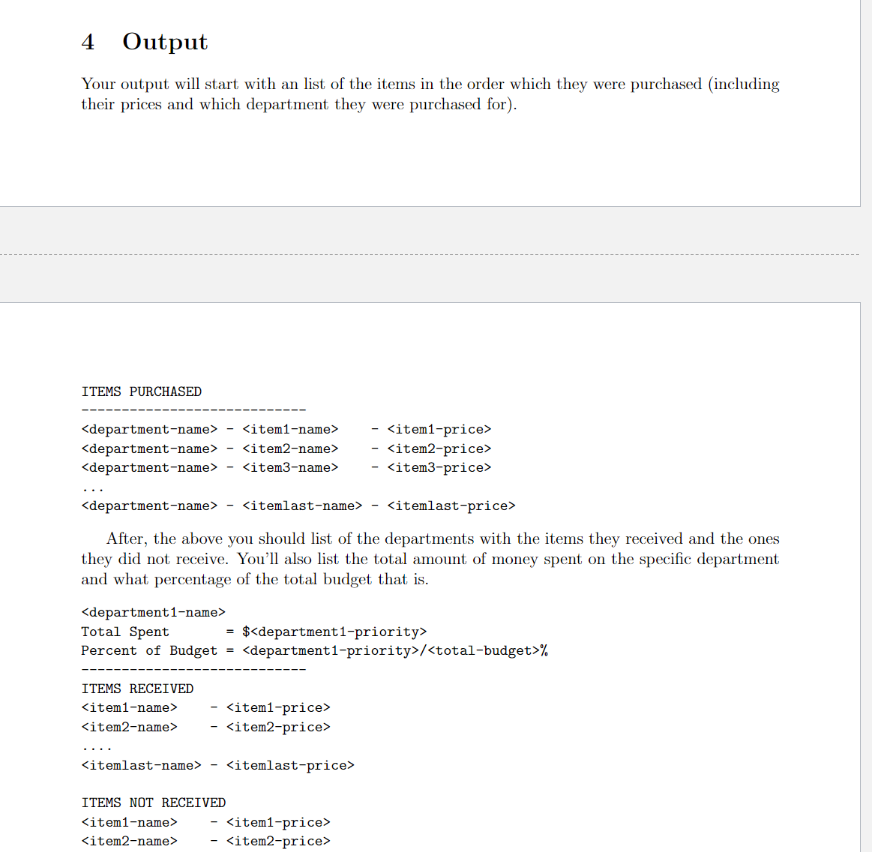 Solved Each string will contain no space chars and will have | Chegg.com