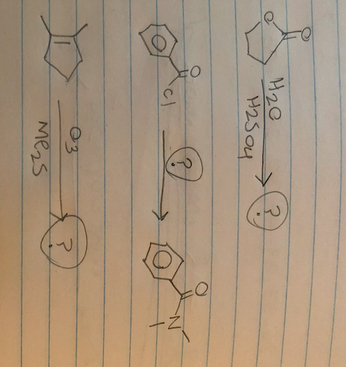 Solved H2O ? H2SO4 ? -N c) ? Mezs | Chegg.com