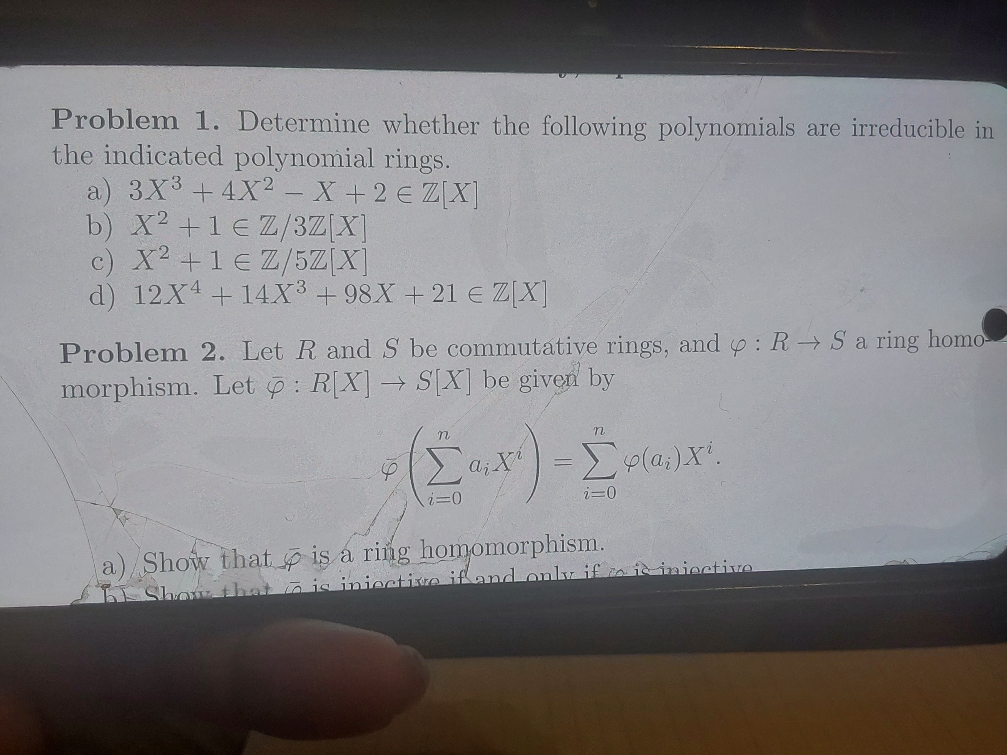 Solved Problem 1. Determine whether the following | Chegg.com