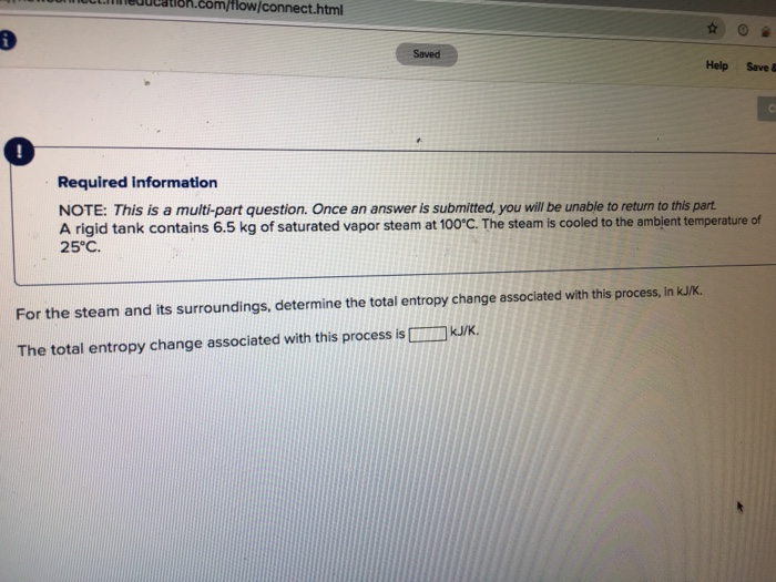 Solved imeduCation.com/flow/connect.html Saved Help Save & | Chegg.com