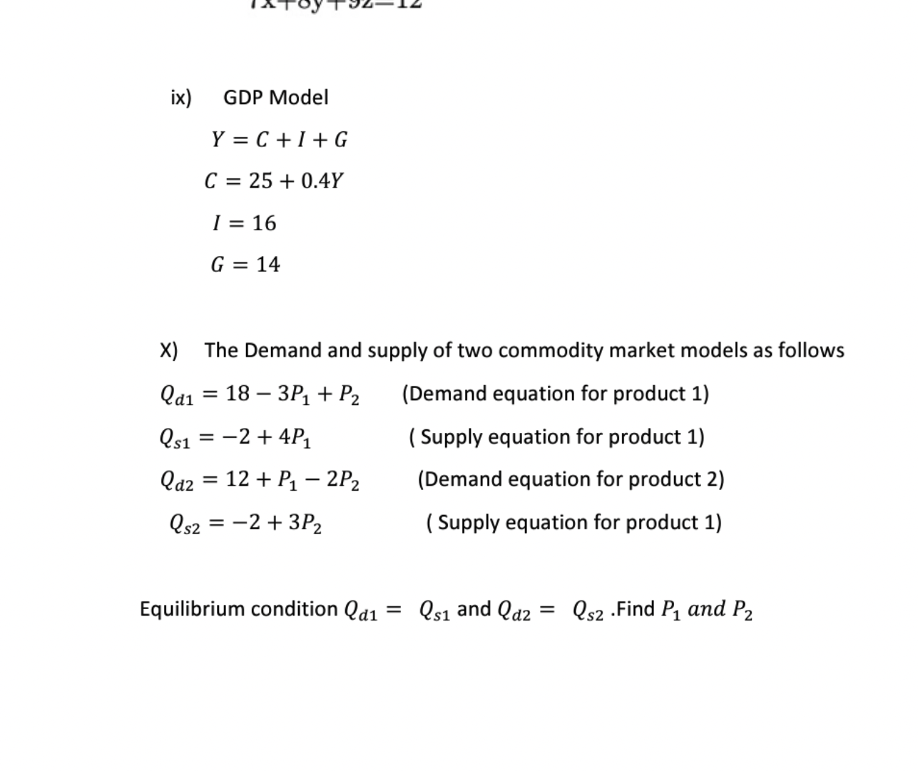Solved Solve using both cramers method and determinant | Chegg.com