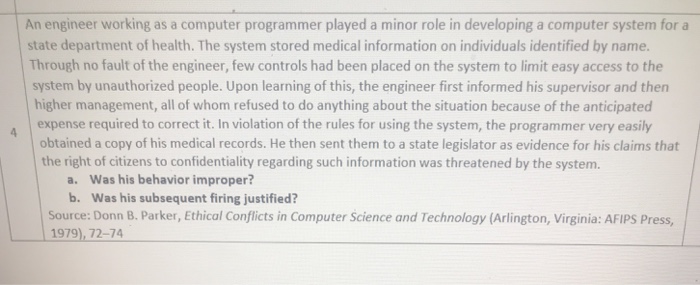 Solved An engineer working as a computer programmer played a | Chegg.com