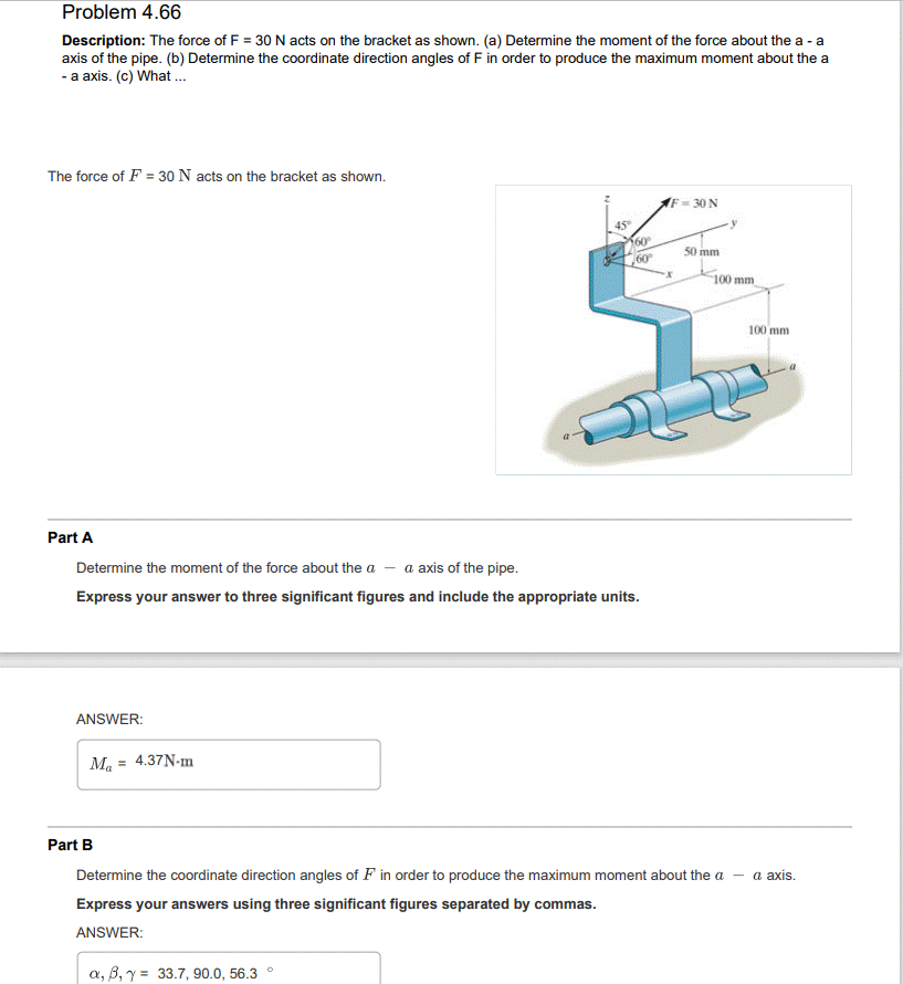 Solved I need help on my Statics homework. Please answer all | Chegg.com