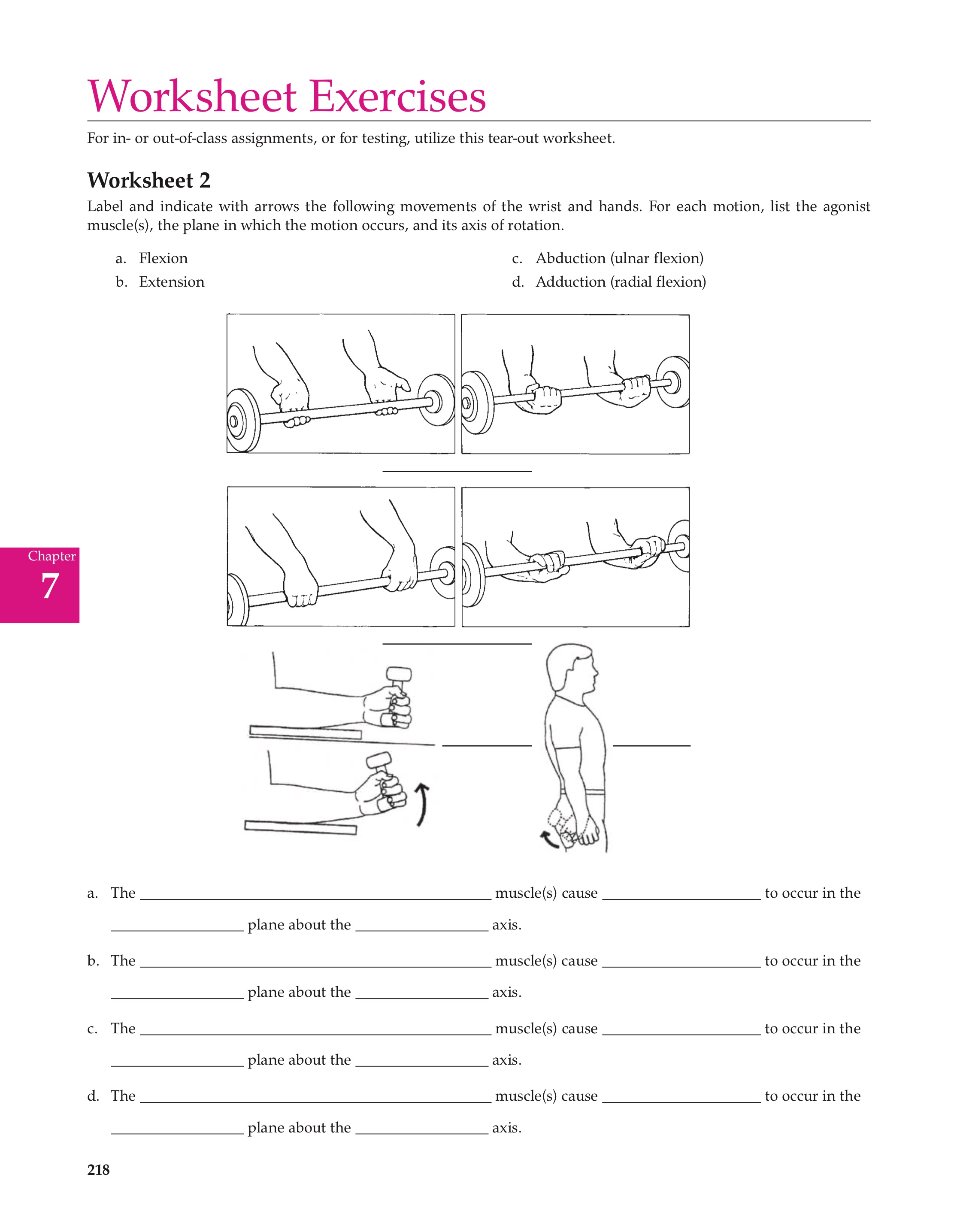 Worksheet 2 Label and indicate with arrows the | Chegg.com