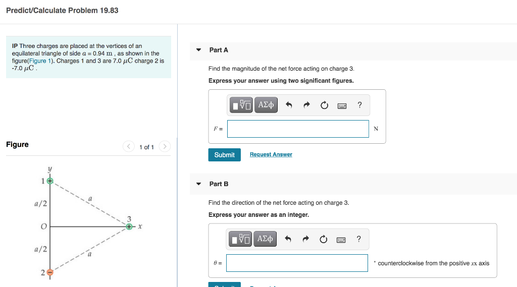 Solved Predict/Calculate Problem 19.83 Part A IP Three | Chegg.com