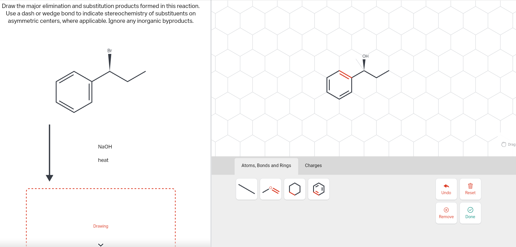 Solved Draw The Major Elimination And Substitution Products Chegg
