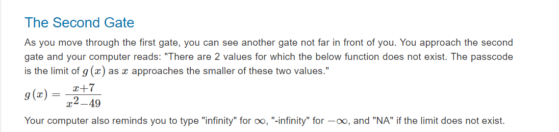 Solved The Second Gate As you move through the first gate, | Chegg.com