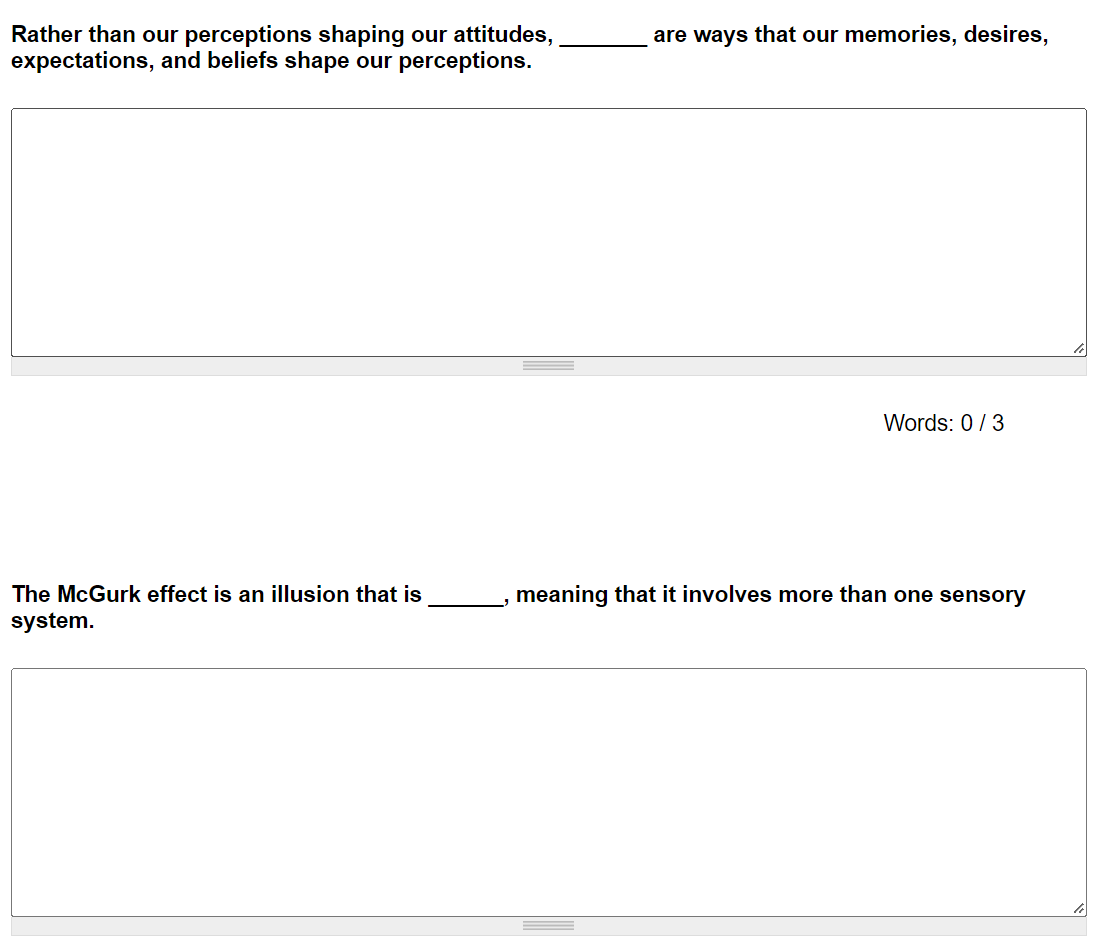 Solved Rather than our perceptions shaping our attitudes, | Chegg.com