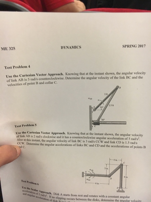 Solved Using the Cartesian Vector Approach. Knowing that at | Chegg.com