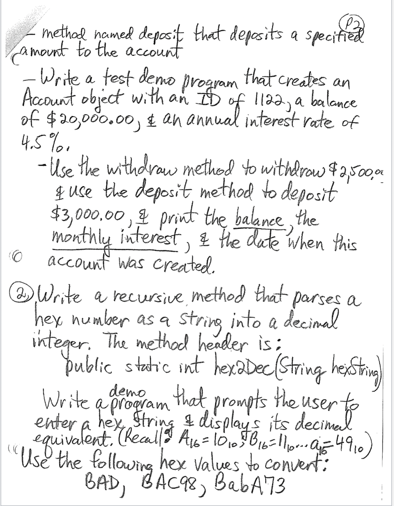 Solved - 236-Labl (Review of 162) (D) (1) Design a class | Chegg.com