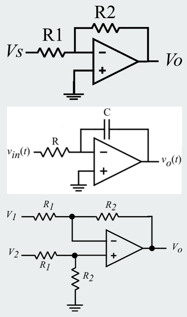 Solved Vs Vo + R2 R1 Vs -Vo + R3 V3 W R2 V2 W RE V1 W - R1 + | Chegg.com