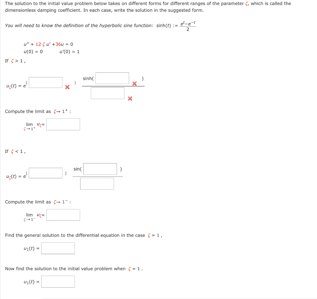 Solved The solution to the initial value problem below takes | Chegg.com