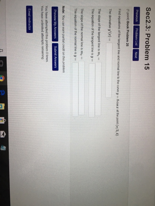 Solved Sec2.3: Problem 15 (1 point) Book Problem 25 Find | Chegg.com