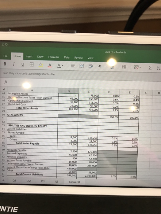 Solved ch04 (1) . Read-only Home Insert Draw Formulas Data | Chegg.com