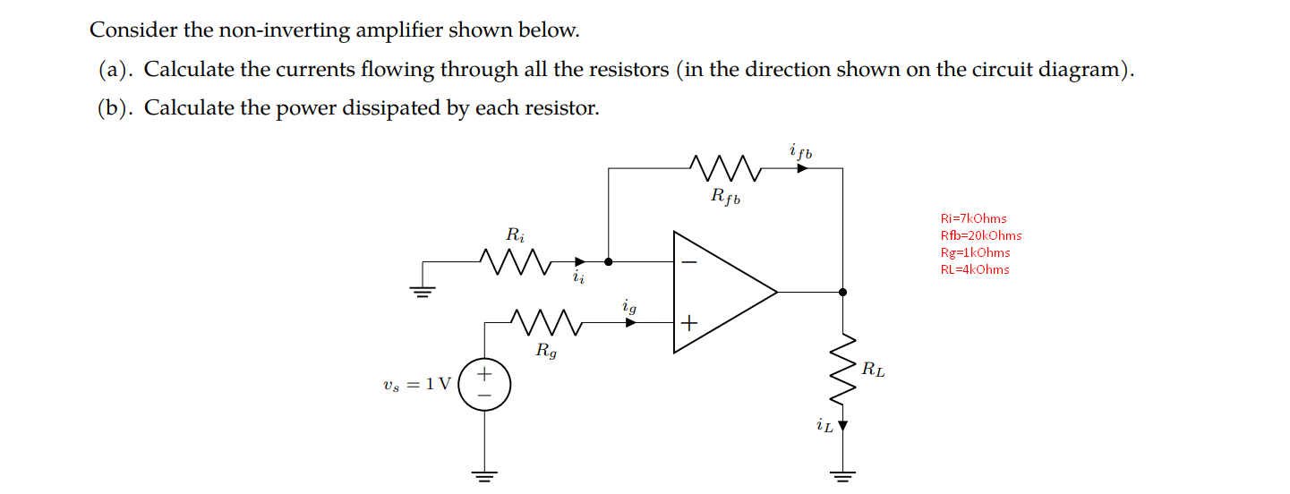 Solved Consider the non-inverting amplifier shown below. | Chegg.com