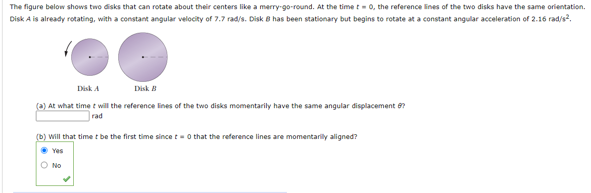 Solved The figure below shows two disks that can rotate | Chegg.com