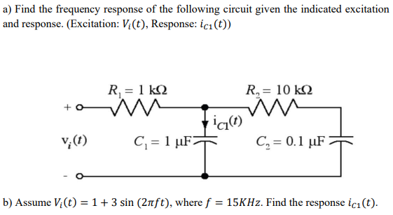 Solved a) Find the frequency response of the following | Chegg.com Solved a) Find the frequency response of the following | Chegg.com