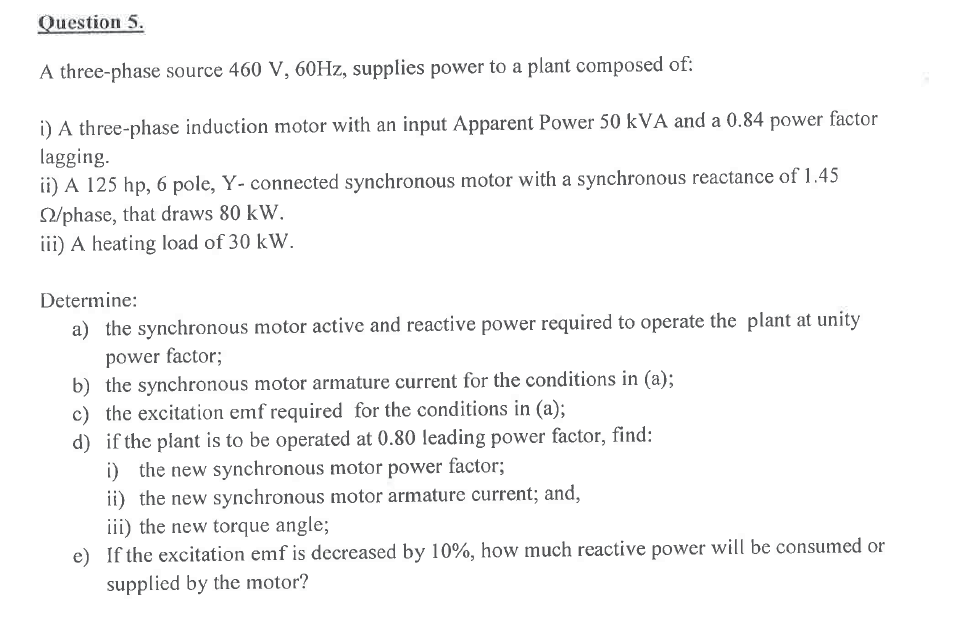 Solved Question 5. ﻿A three-phase source | Chegg.com