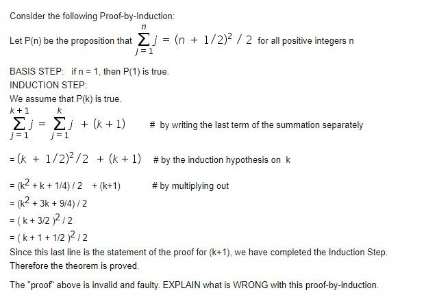 Solved Give a "proof by induction" that the following | Chegg.com
