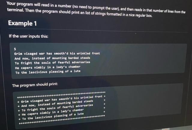 Solved Your program will read in a number (no need to prompt | Chegg.com