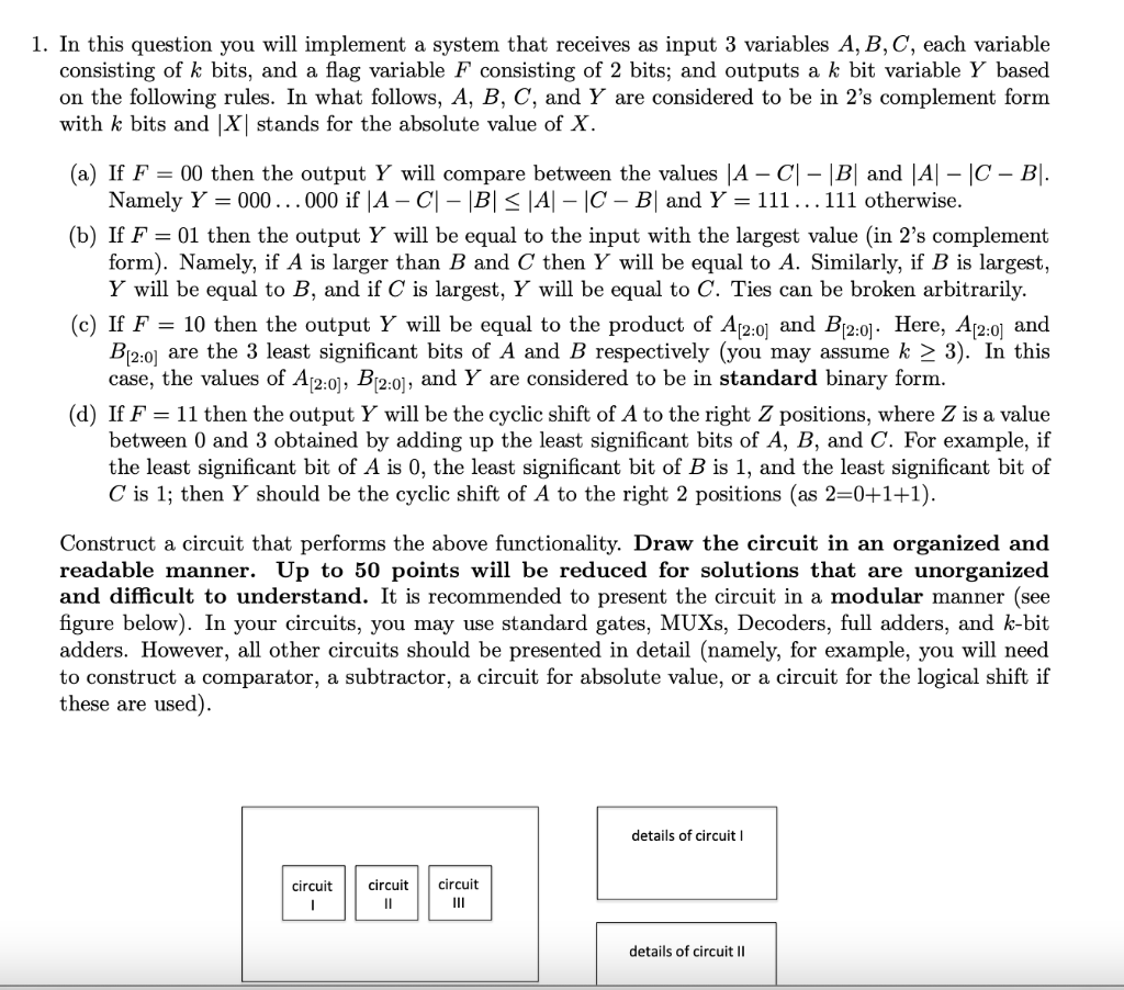 Solved 1. In this question you will implement a system that | Chegg.com