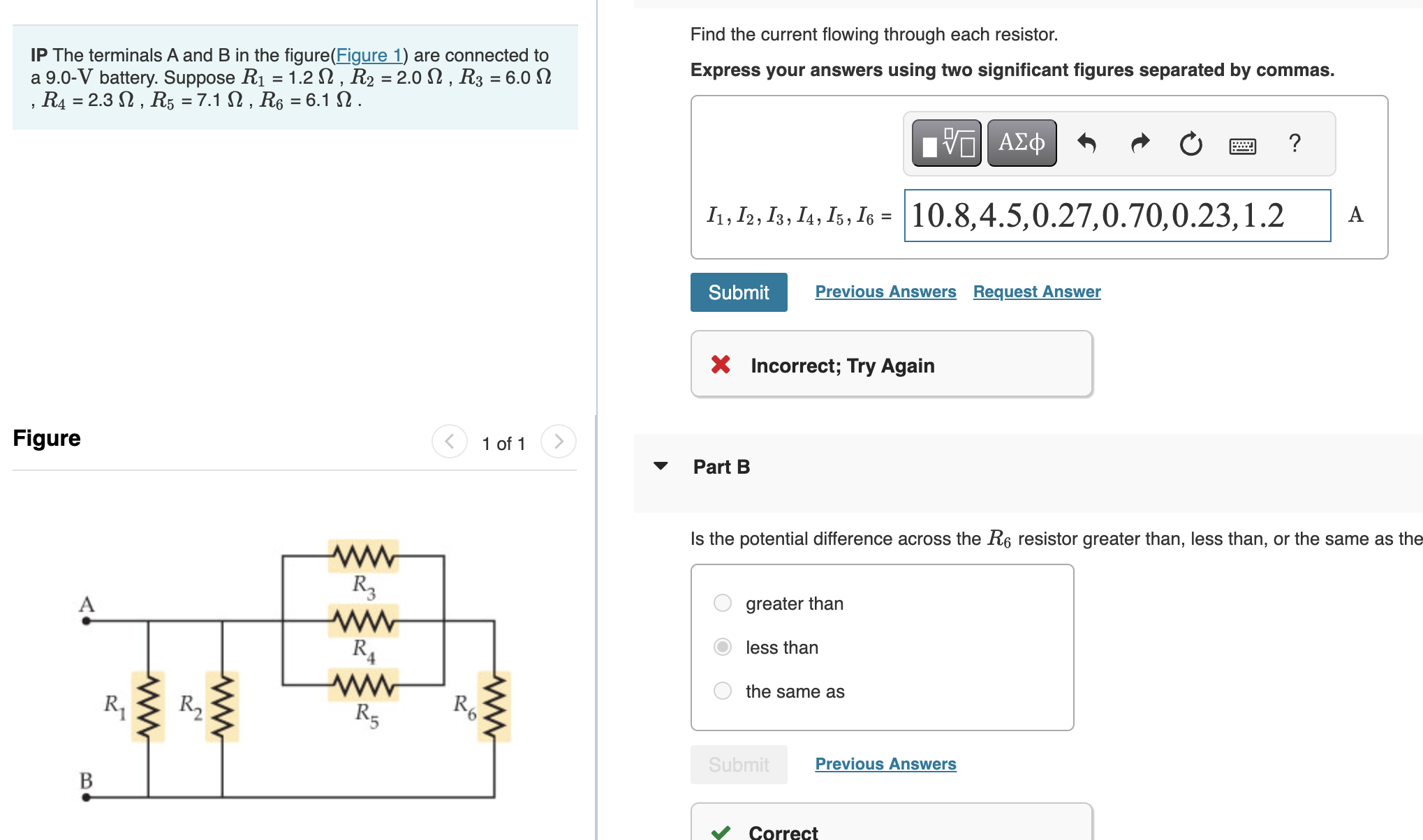 Solved IP The terminals A and B ﻿in the figure(Figure 1) | Chegg.com