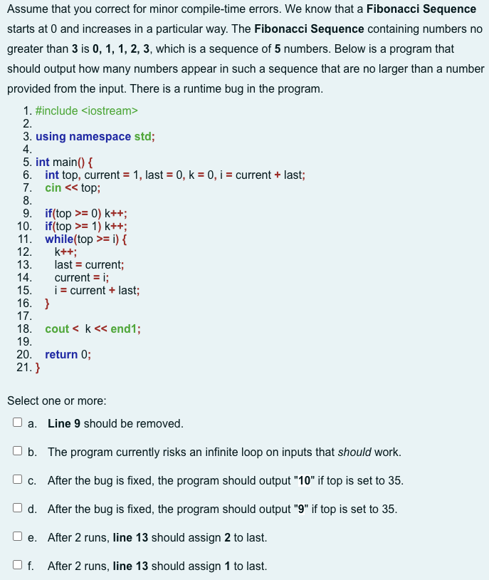 Solved Assume that you correct for minor compile-time | Chegg.com