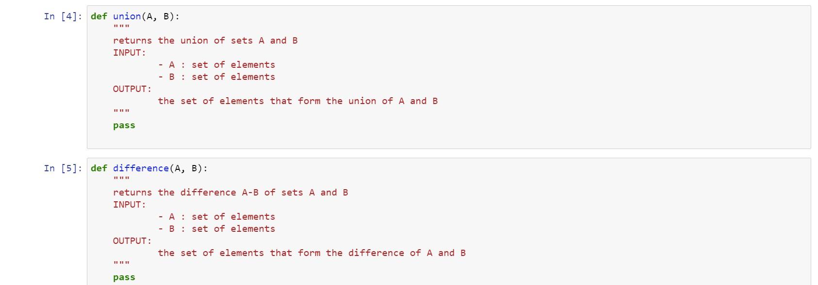 Solved Use bitstrings to complete the implementation of the | Chegg.com