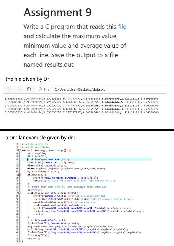 Solved Assignment 9 Write A C Program That Reads This File